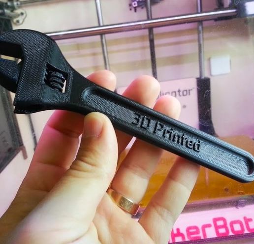 🔧 Fully assembled 3D printable wrench・Free STL File for ・Cults