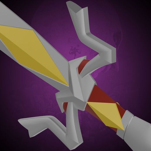 🗡️ GILDED SWORD - TLoZ:MM - COSPLAY/FIGURE・ STL File for 3D printing・Cults