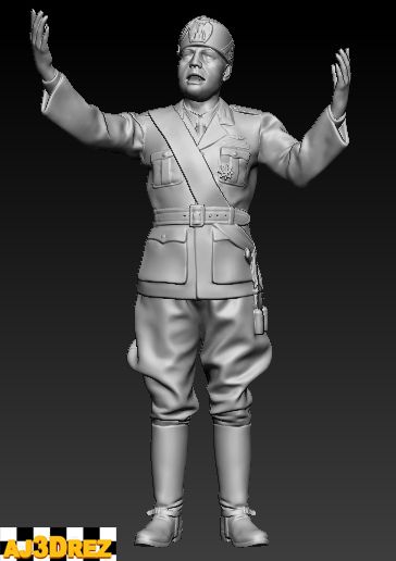 🌆 BENITO MUSSOLINI・ STL File for 3D printing・Cults