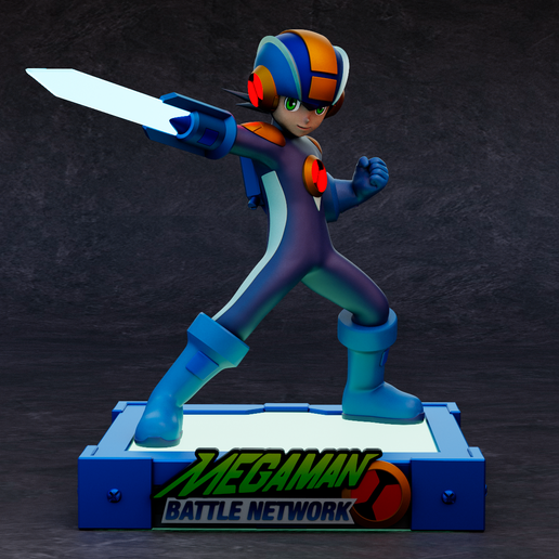 STL file Megaman EXE 🐉 ・Model to download and 3D print・Cults