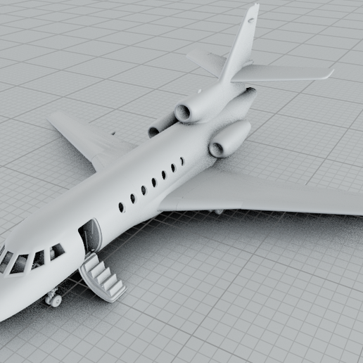 ️ Dassault Falcon 50 50EX Private Jet aircraft AEROPLANE・ STL File for ...