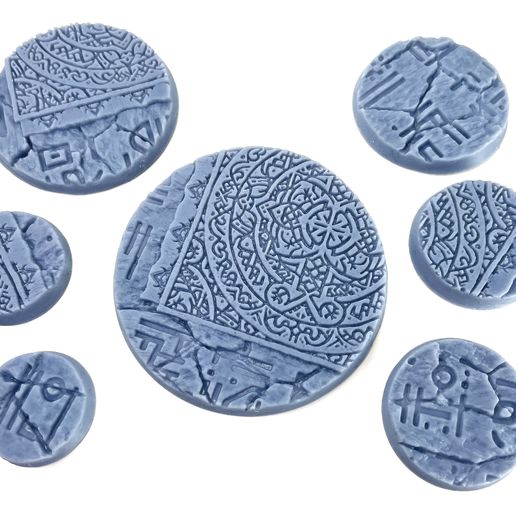 3D file 33-Piece Round Base Set with Magnet Slots : Blood Ritual 🧲 ・3D ...