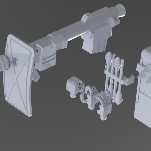 🔫 Zeon Weapons Set for 1/144 and 1/100 Gunpla models・ 3D File for ・Cults