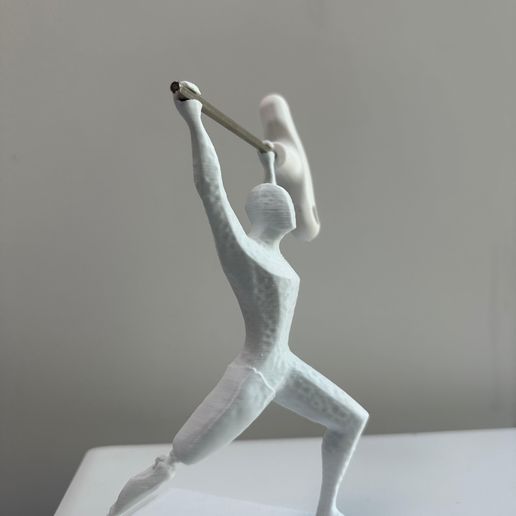 STL file weightlifter with prosthesis 👽 ・3D printable model to download ...