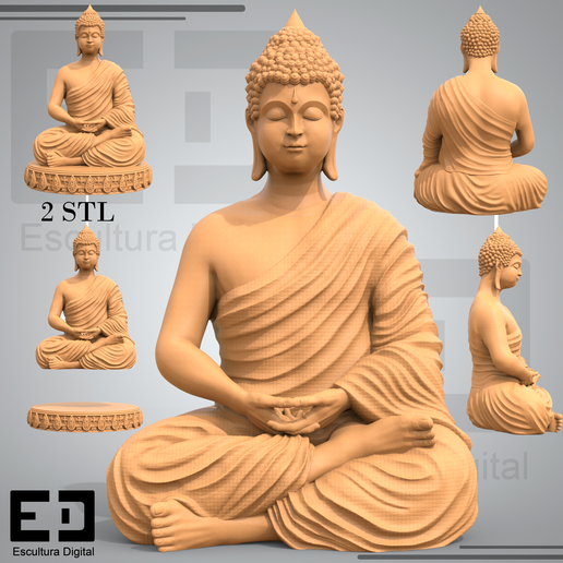 Archivo STL Buda - Buddha 🙏 ・Modelo imprimible en 3D para descargar・Cults