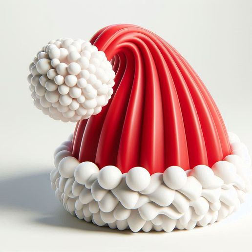 🎄 Christmas Cap 3D Print – Cute Holiday Showpiece Decoration・ STL File ...