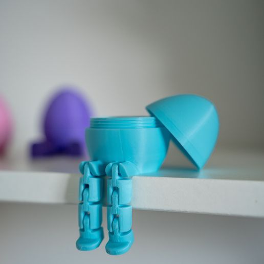 🥚 FLEGGY - Flexible Easter Egg - Screw-Top Container & Fidget Toy・ STL ...