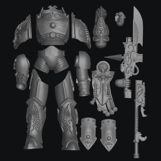 🛡️ Adeptus Custodes・ STL File for 3D printing・Cults