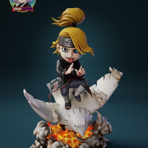 deidara naruto chibi