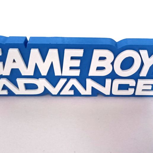 STL file game boy advance logo 👦 ・3D printer model to download・Cults