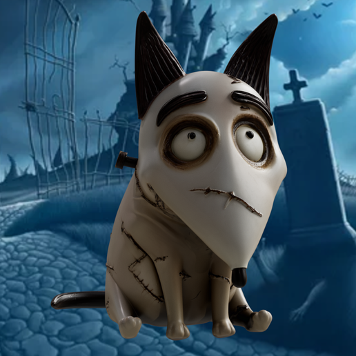 🐕 Sparky - The Immortal Dog from Frankenweenie (Tim Burton) - 3D Figure ...