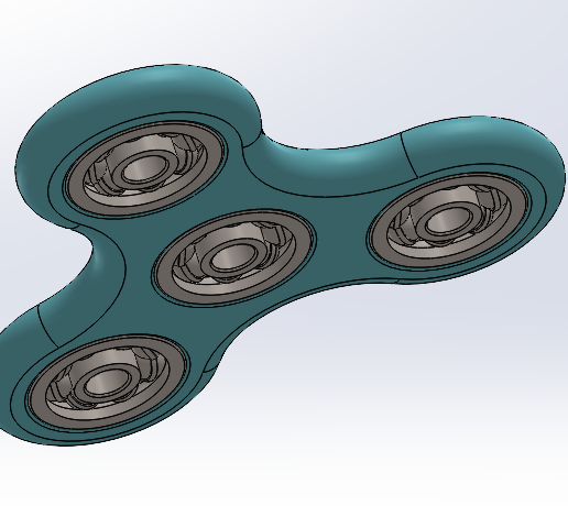 🌀 3D Printable Fidget Spinner | Fun & Stress Relief Toy・ STL File for ...