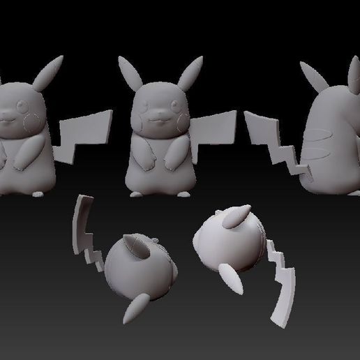 🐉 POKEMON PIKACHU・ STL File for 3D printing・Cults