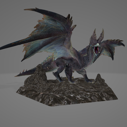 👹 MONSTER HUNTER ALATREON FIGURE・ STL File for 3D printing・Cults