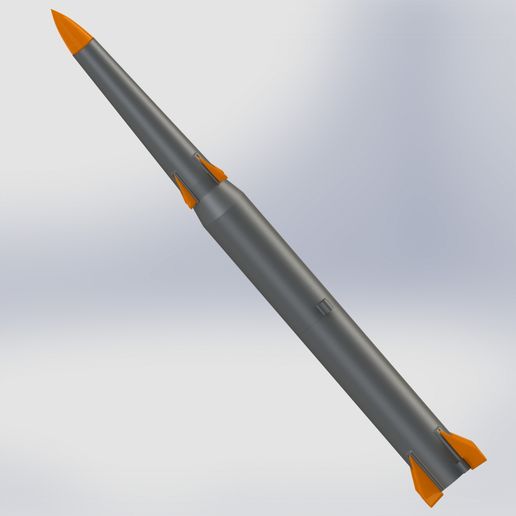 🚀 Rocket model Pershing II・ STL File for 3D printing・Cults
