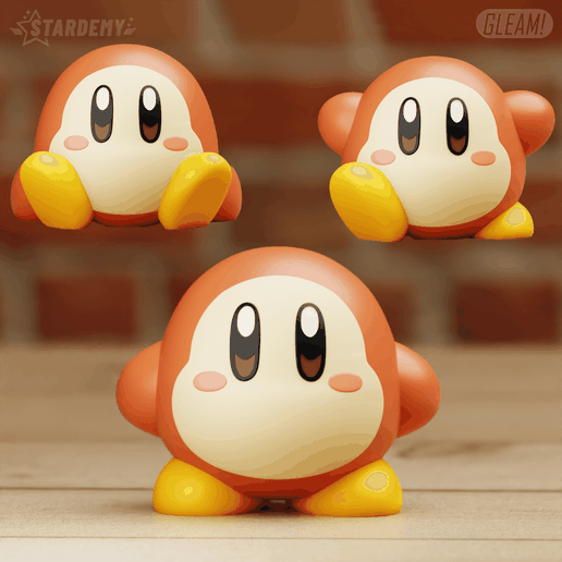 👾 Waddle Dee Kirby Chibi 3 models・ 3D File for 3D printing・Cults