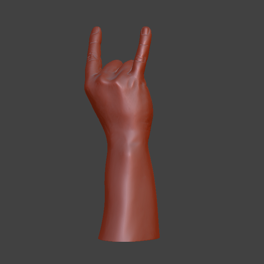 hand sign of the horns・ STL File for ・Cults