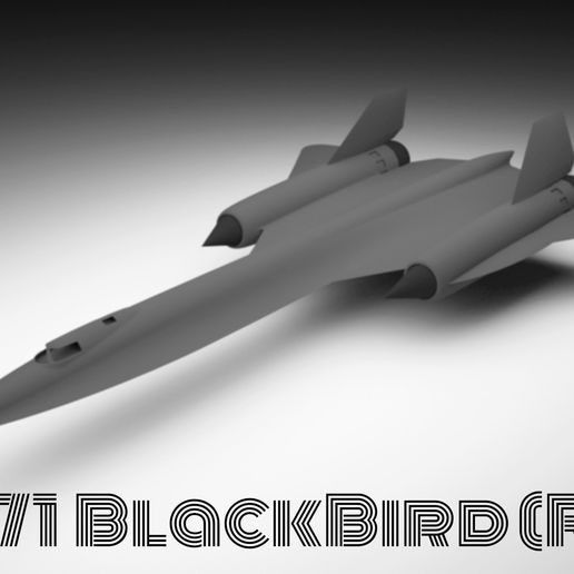 🚁 SR71 BlackBird [RC]・ GCODE File for 3D printing・Cults