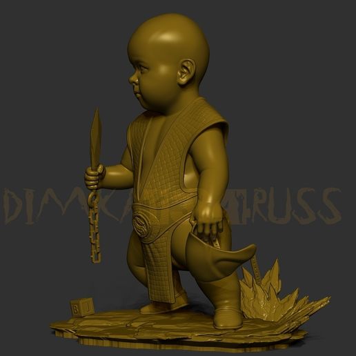🦂 scorpion babality・ STL File for 3D printing・Cults