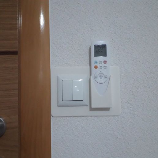 🎛️ AC remote control holder / wall mount・ STL File for 3D printing・Cults
