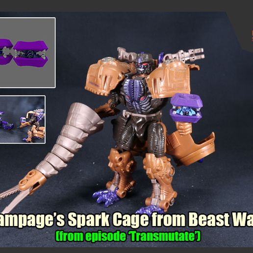 🤖 Rampage's Spark Cage from Transformers Beast Wars・ archivo 3D para ...