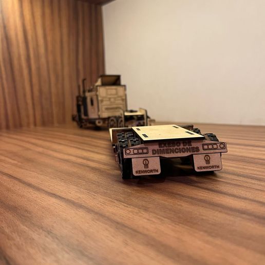 🛏️ Kenworth w900 with trailer/low bed・ DXF File for CNC machining ...