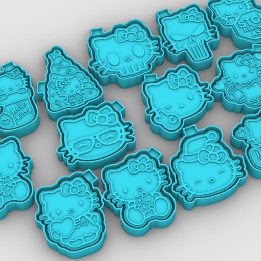 👋 Hello kitty bundle pack - freshie mold - STL for silicone mold・ STL ...