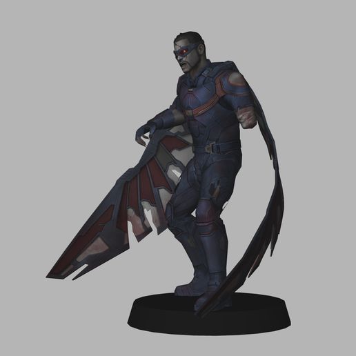 STL file Zombie Falcon - What If? 3d print LOW POLYGONS AND NEW EDITION ...
