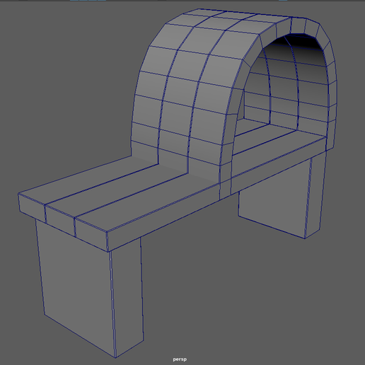 🪵 Low Poly Wooden Bench // Design 09・ STL File for 3D printing・Cults