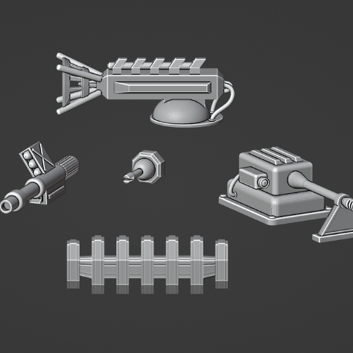 🛣️ Gaslands 20mm Scale Highway Patrol Weapons Set STL – 3D Printable Miniature Wargame Vehicle ...