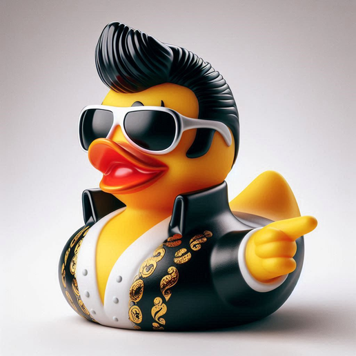 🦆 The Elvis rubber duck・ STL File for 3D printing・Cults