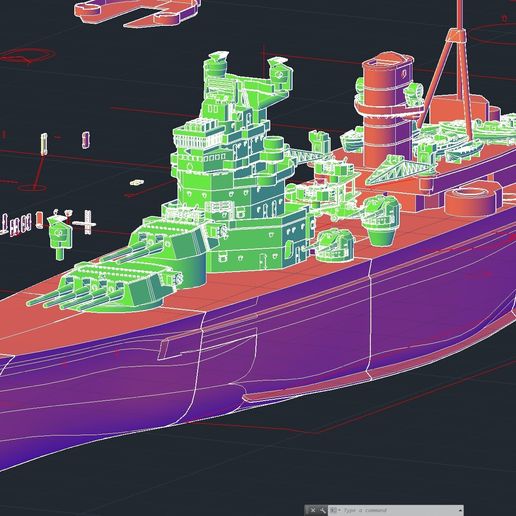 🤴 14 INCH GUNS - KING GEORGE V - TESTOBJECT - 1:200・Free STL File for ...