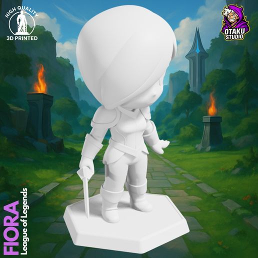 🎨 Chibi Fiora - League of Legends Fan Art 3D Model・ STL File for 3D ...