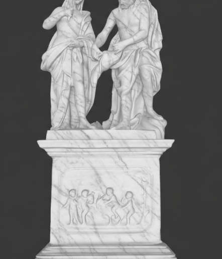 🏛️ Oedipus and Antigone - Classical Mythology Sculpture - Detail Marble ...