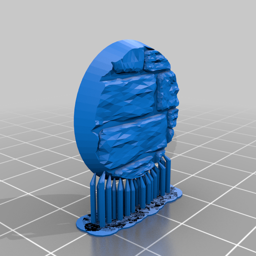 🧸 25mm Stonework Textured Base・Free 3D File for ・Cults