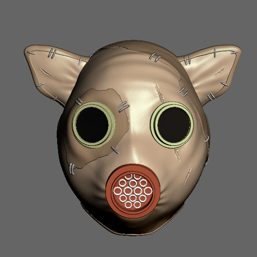 3D file PIG GAS MASK 🐖 ・3D print object to download・Cults