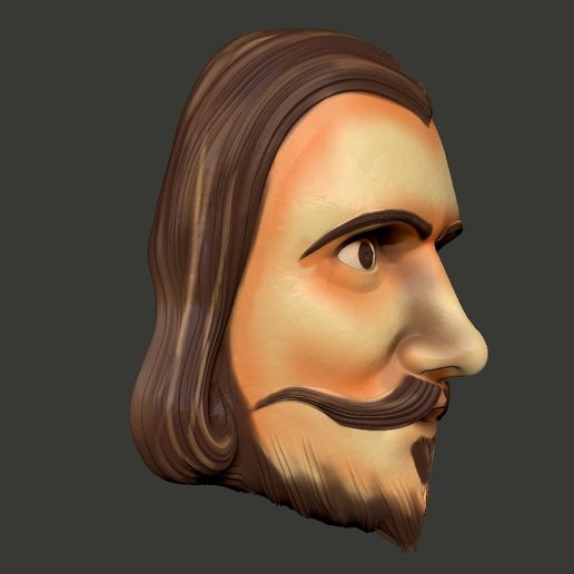 👽 John Carver Thanksgiving Mask・ STL File for 3D printing・Cults