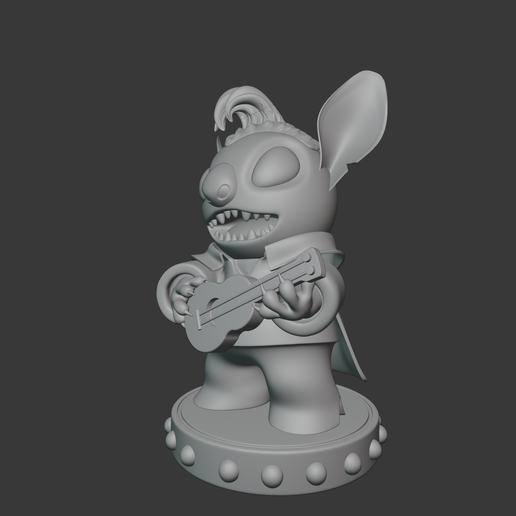 🐕 Stitch dressed as Elvis・ STL File for 3D printing・Cults