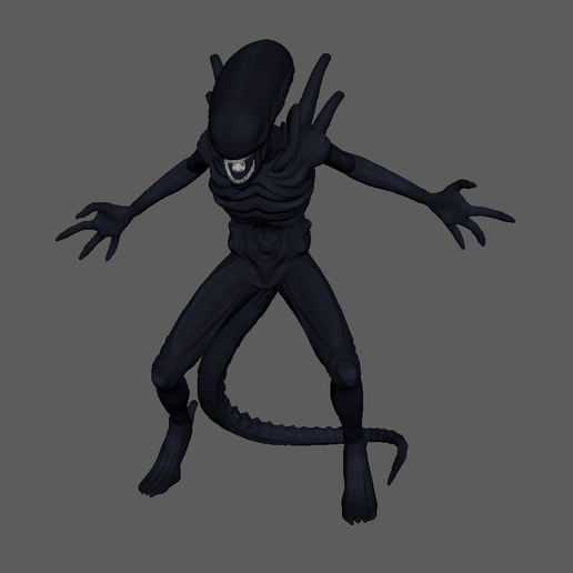 👽 Alien Xenomorph (pose3)・ STL File for 3D printing・Cults