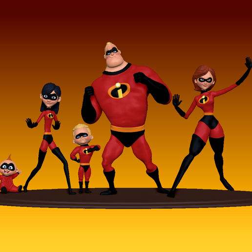 💨 Mr. Incredible bob helen violet dash Jack Parr from the incredibles ...