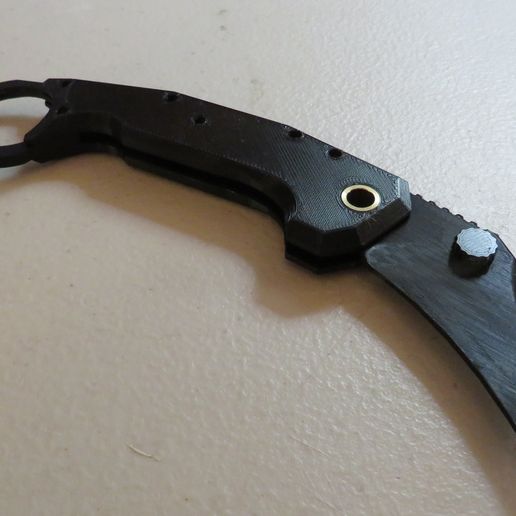 🔪 Tactical Folding Karambit knife for airsoft・Free STL File for 3D ...