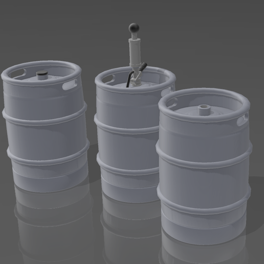 🍺 Keg・Free STL File for 3D printing・Cults