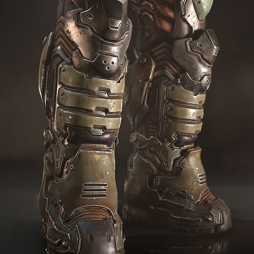 👢 DOOM Slayer Boots for Cosplay・ STL File for 3D printing・Cults