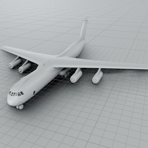 🛩️ Lockheed C-141 Starlifter Plane aircraft MODEL・ STL File for 3D ...