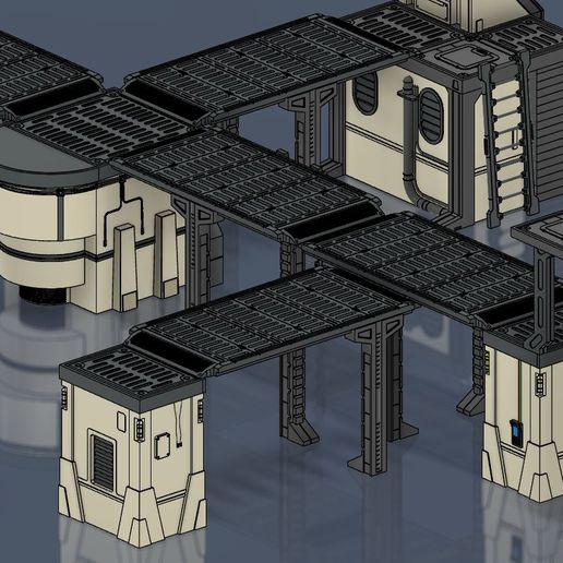 ⭐ Star Wars Legion Shatterpoint inspired Terrain・ STL File for 3D ...