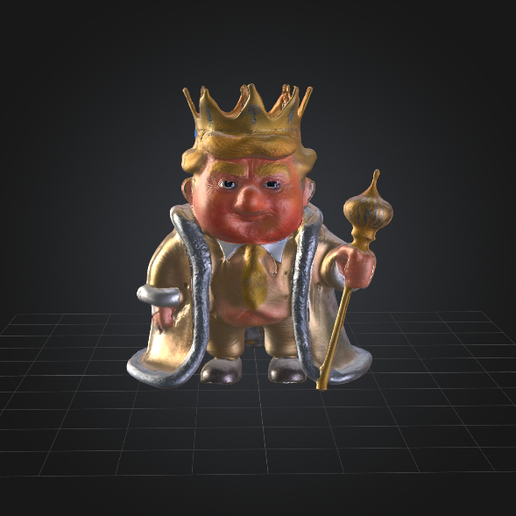 STL file KİNG DONALD J TRUMP 🇺🇸 ・3D printer design to download・Cults