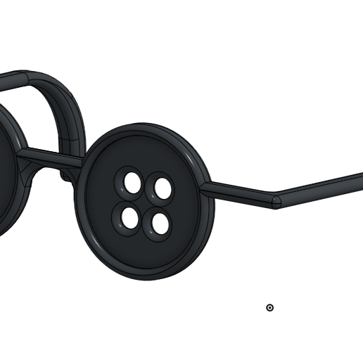 👁️ Button Eye Glasses - Coraline Movie・ 3MF File for 3D printing・Cults