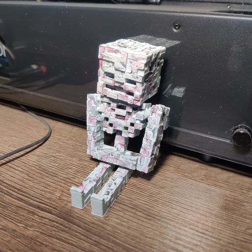 💀 Minecraft Flexible Skeleton・ STL File for 3D printing・Cults