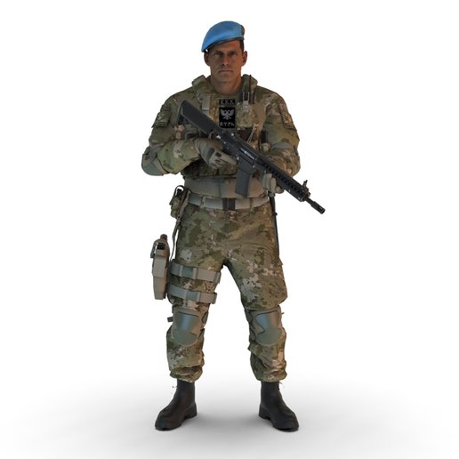 🧸 Blue Beret Turkish Commando | Turkish Land Forces | Turkish Armed ...