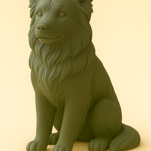 🐕 Border Collie dog 3D model・Arquivo STL para Impressão 3D・Cults